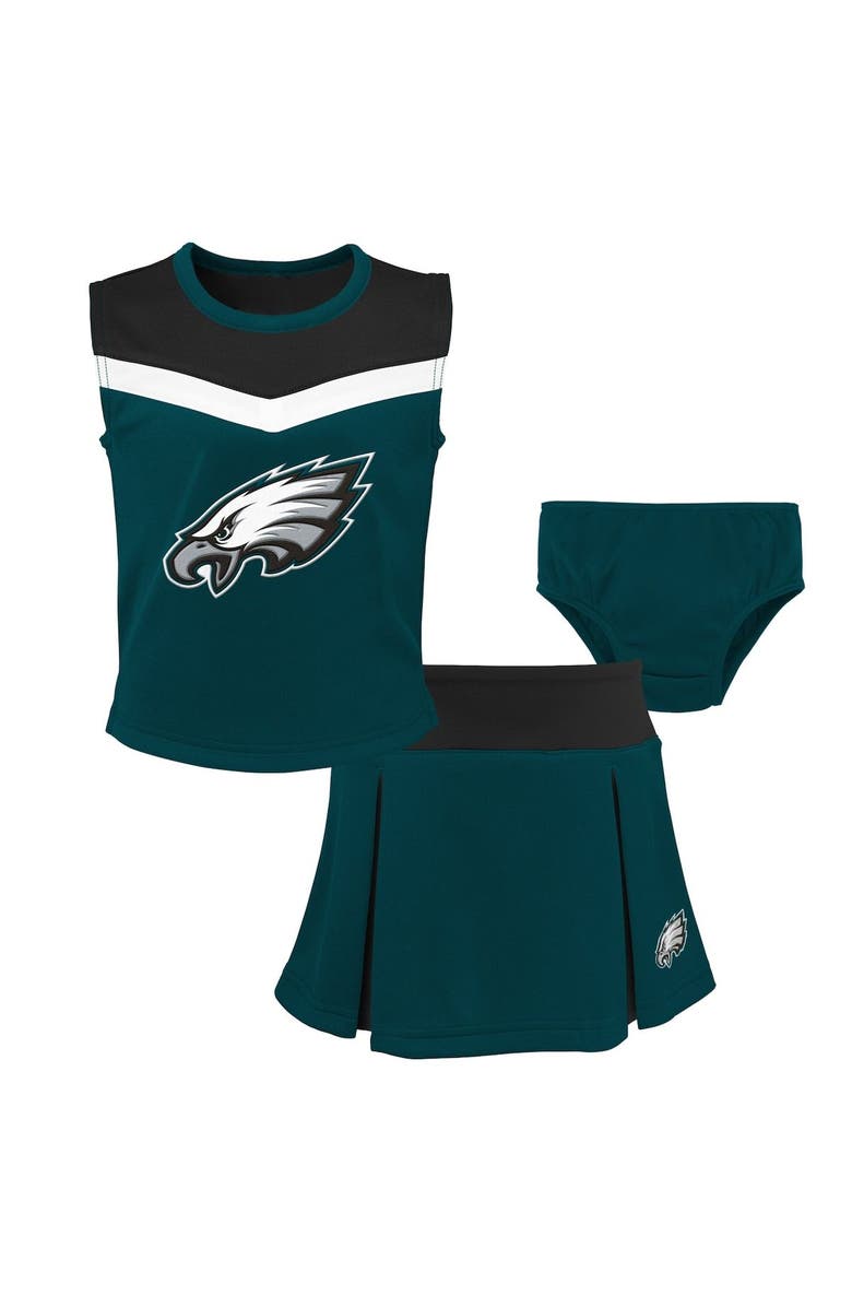 Outerstuff Girls Preschool Green Philadelphia Eagles Spirit Cheer Three ...