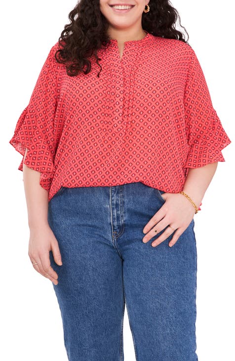 Coral Plus-Size Tops for Women | Nordstrom