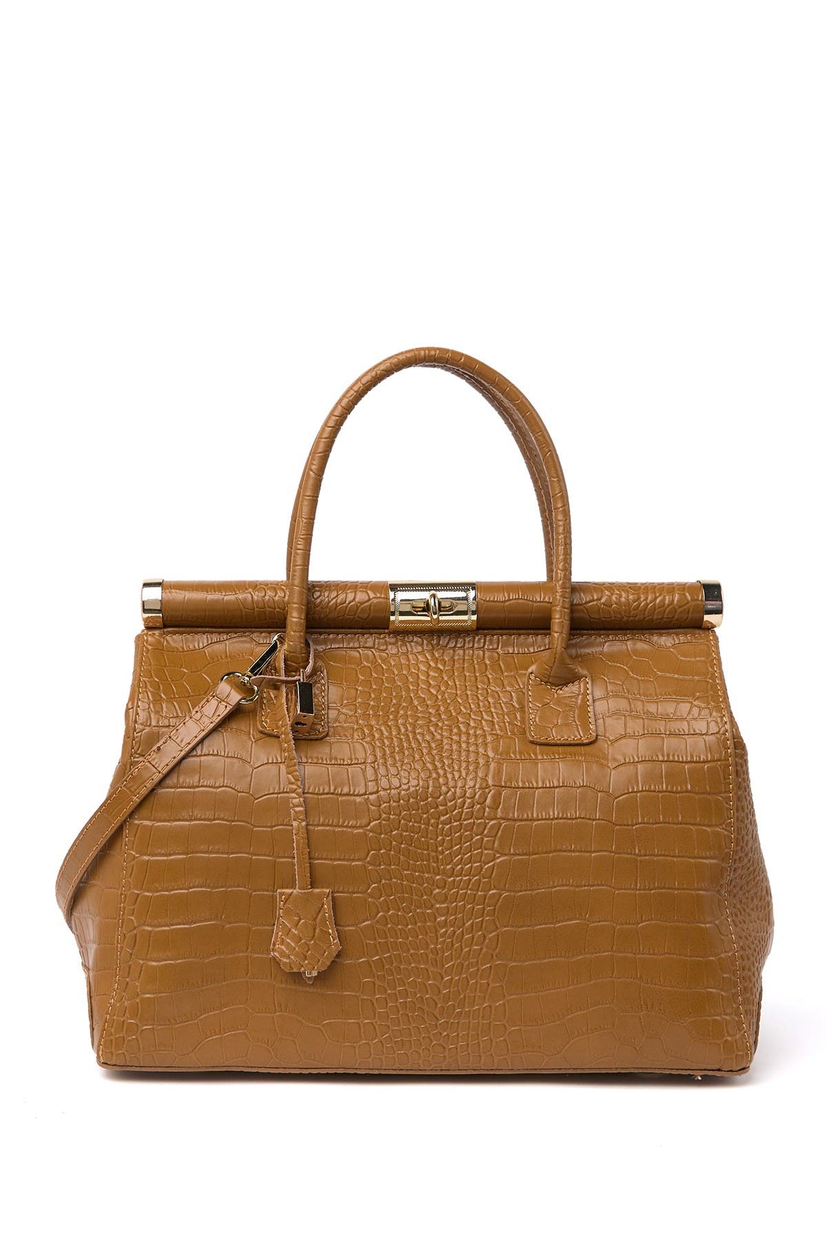 Giorgio Costa | Leather Croc Embossed Satchel | Nordstrom Rack