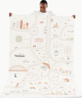 GATHRE Uptown Print Leather Play Mat | Nordstrom
