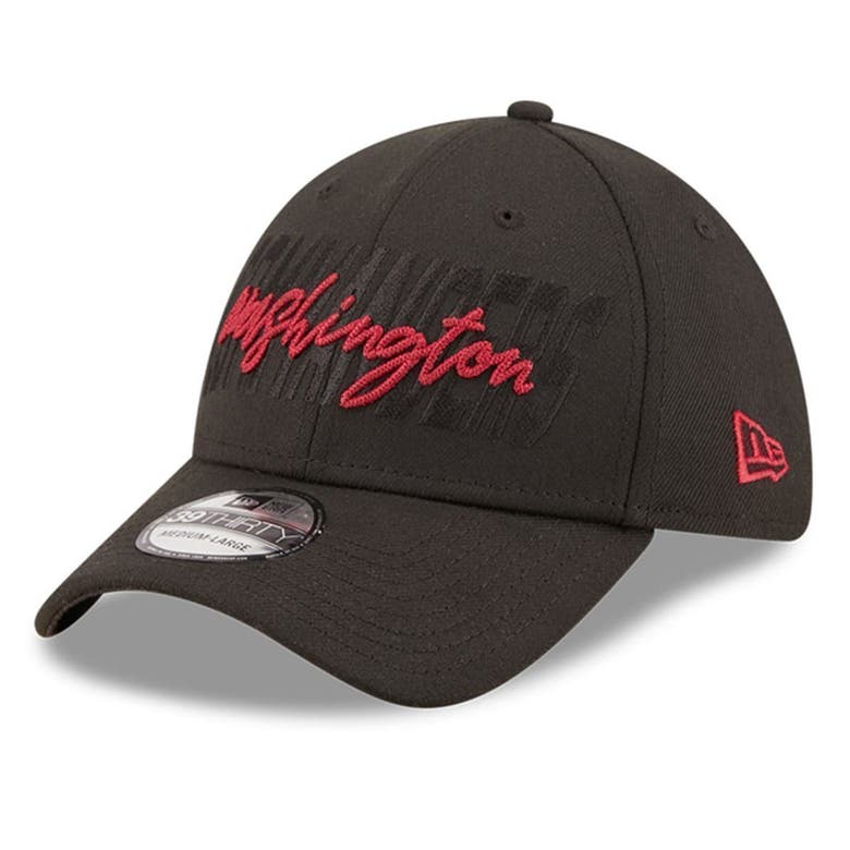 New Era Black Washington Commanders 2022 Nfl Draft 39thirty Flex Hat ...