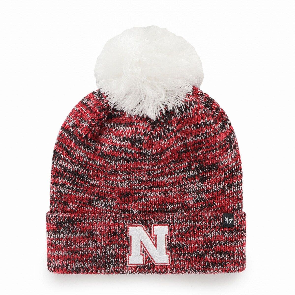 '47 Women's '47 Scarlet Nebraska Huskers Triple Cross Cuffed Knit Hat ...
