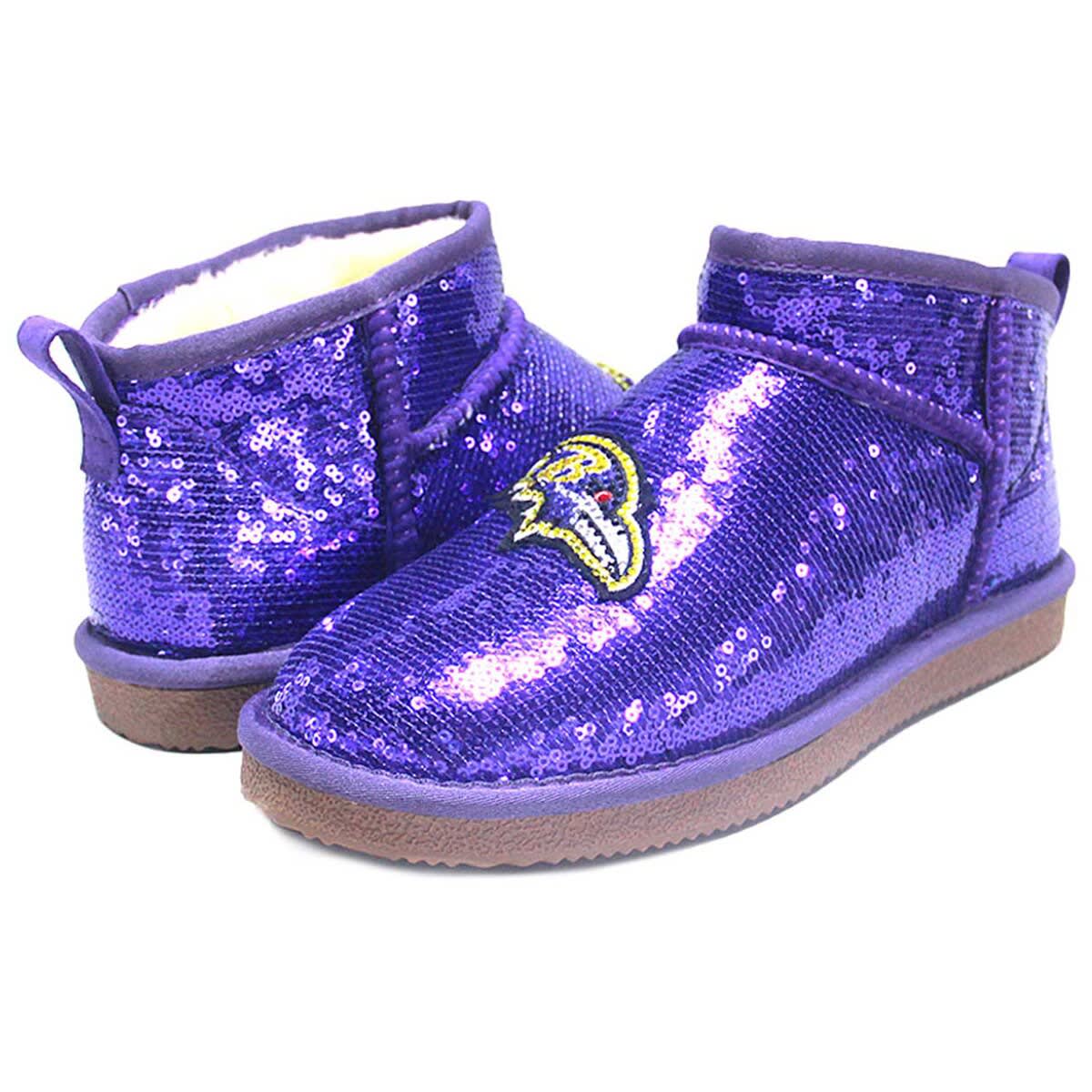 CUCE Women's Cuce Purple Baltimore Ravens Sequin Ankle Boots | Nordstrom