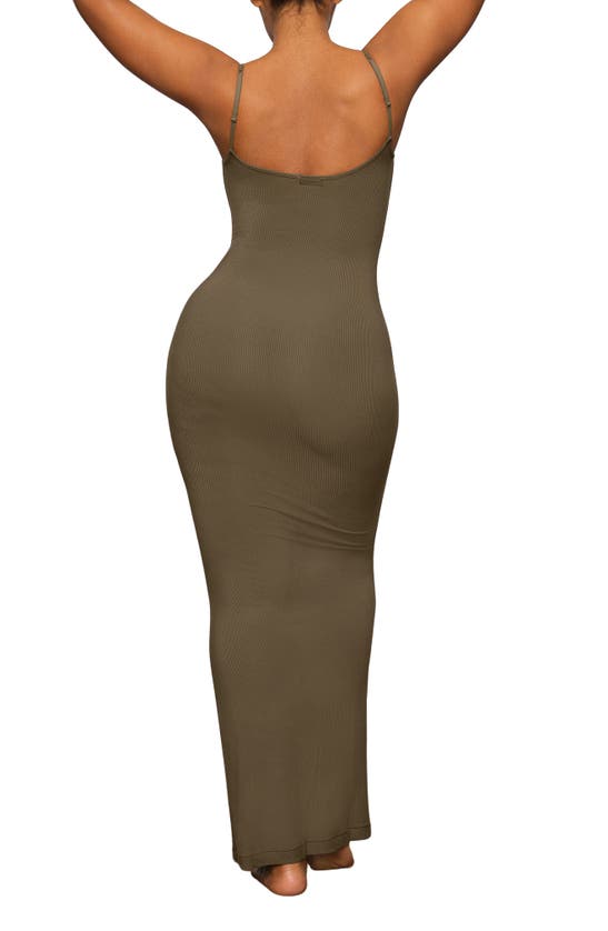 Skims Soft Lounge Long Slipdress In Green | ModeSens