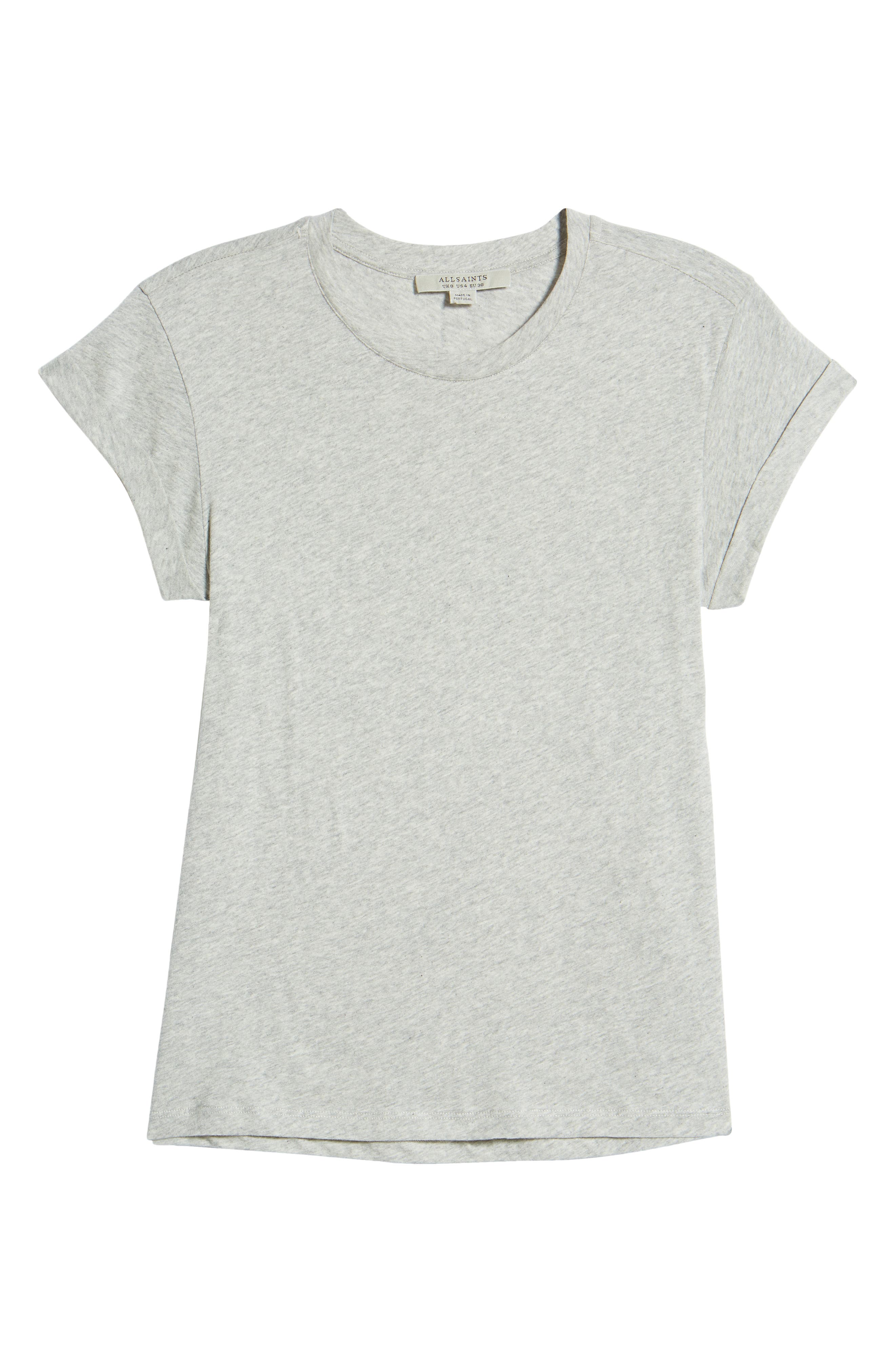 AllSaints Anna Cuff Sleeve Cotton T-Shirt | Nordstrom