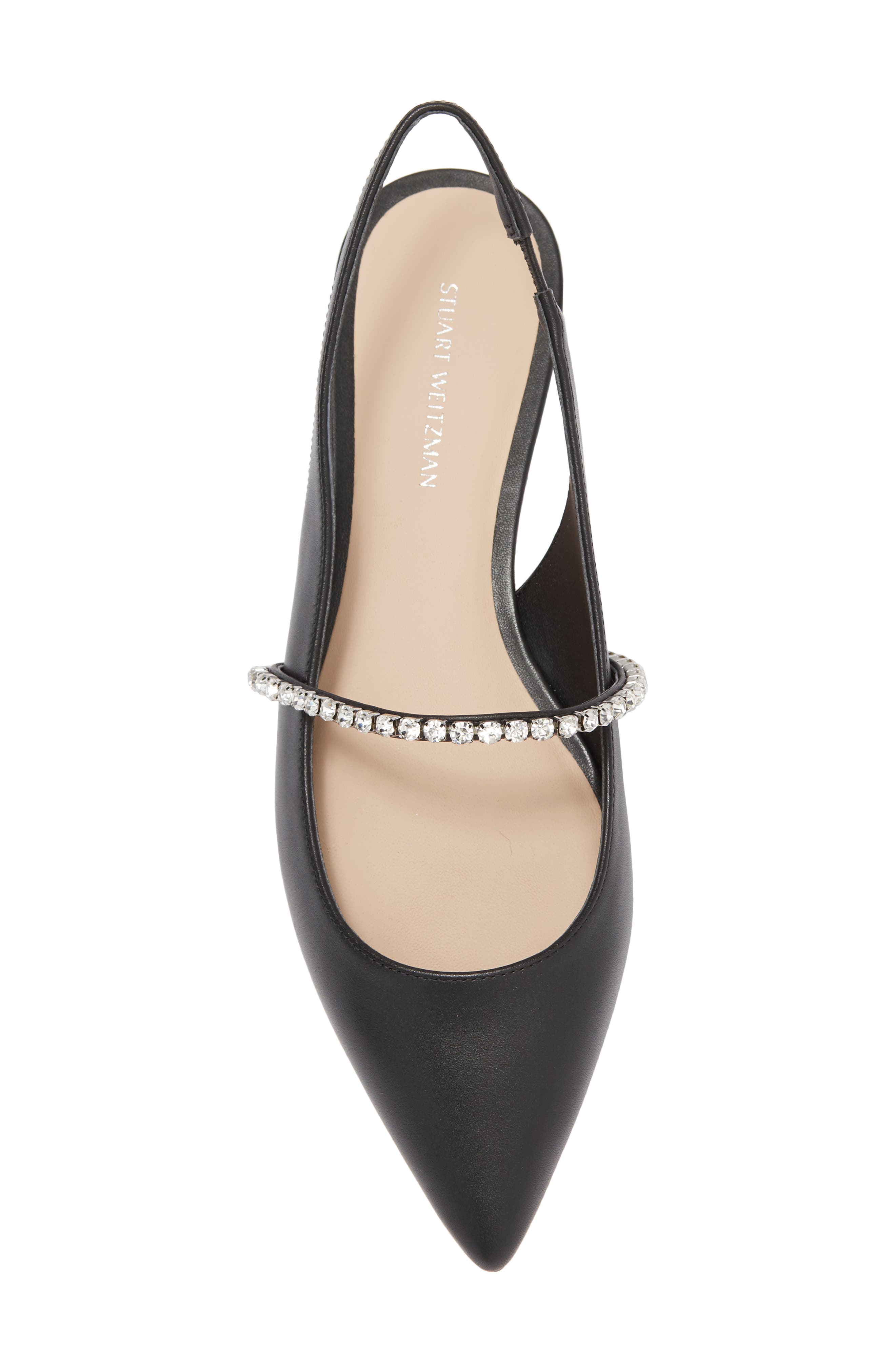 Stuart Weitzman Crystaline Slingback Flat (Women) | Nordstromrack