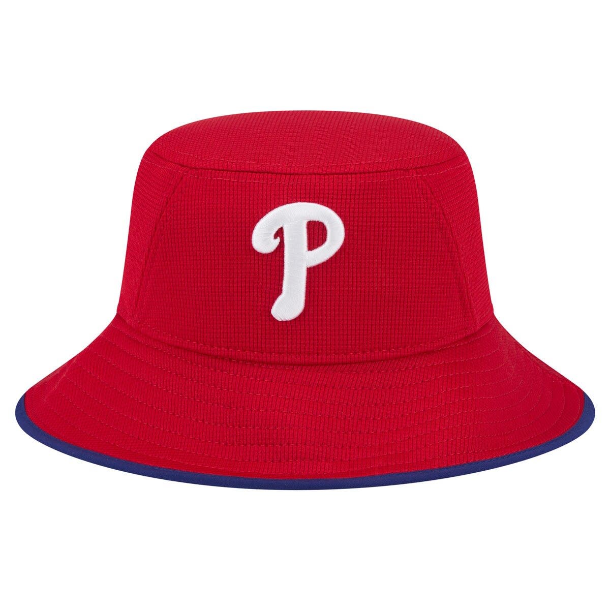 New Era Men's New Era Red Philadelphia Phillies Game Day Bucket Hat ...