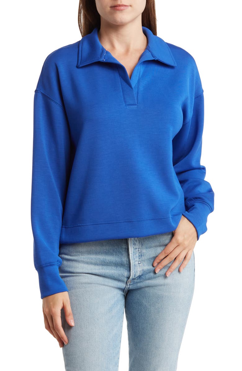 INDUSTRY REPUBLIC CLOTHING Collared Scuba Sweater | Nordstromrack