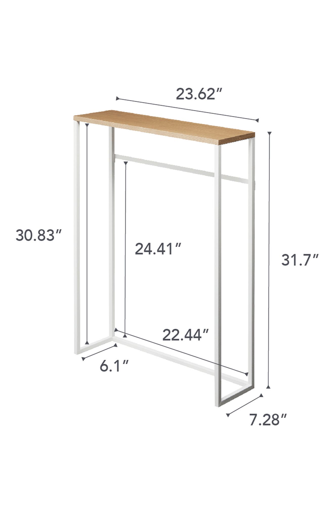 Yamazaki Narrow Entryway Wood Top Console Table | Nordstrom