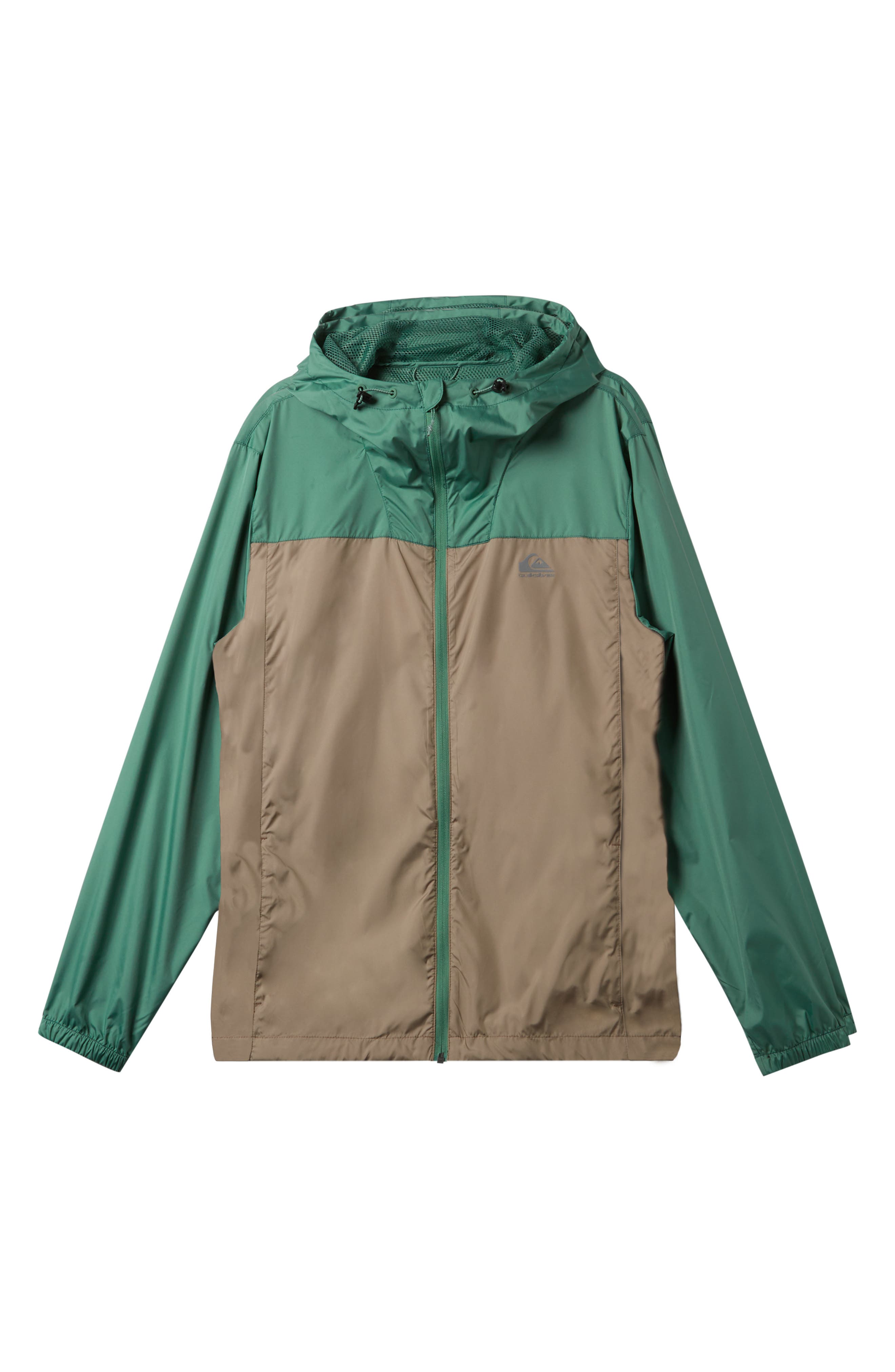 Quiksilver Overcast Water Repellent Hooded Windbreaker | Nordstrom