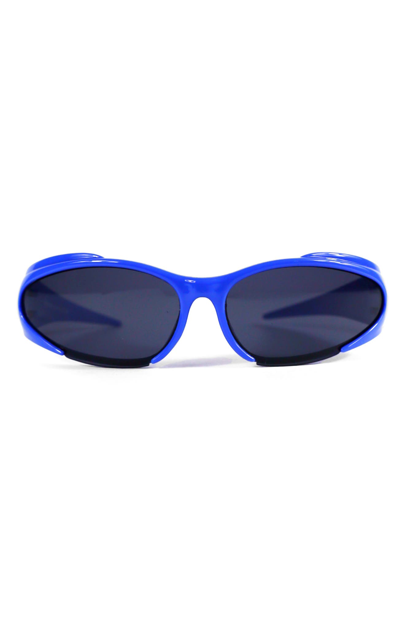 Wisdom Frame 21 63mm Oval Sunglasses In Indigo | ModeSens