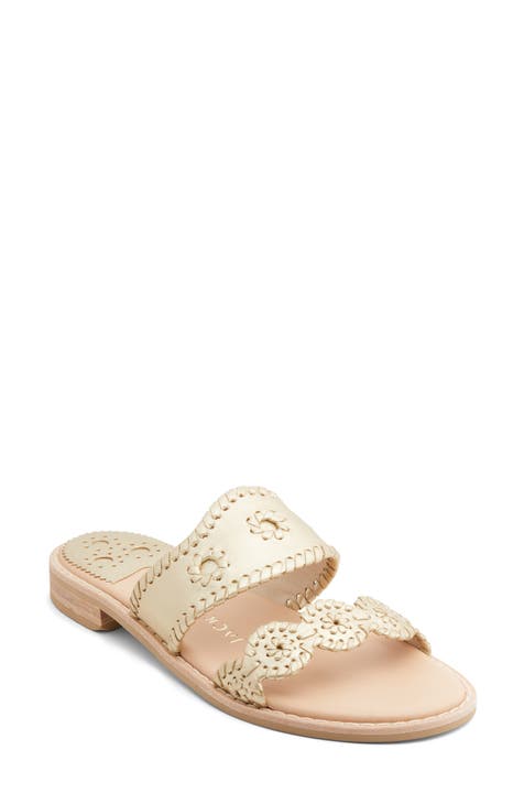 Metallic Block-Heel Sandals for Women | Nordstrom