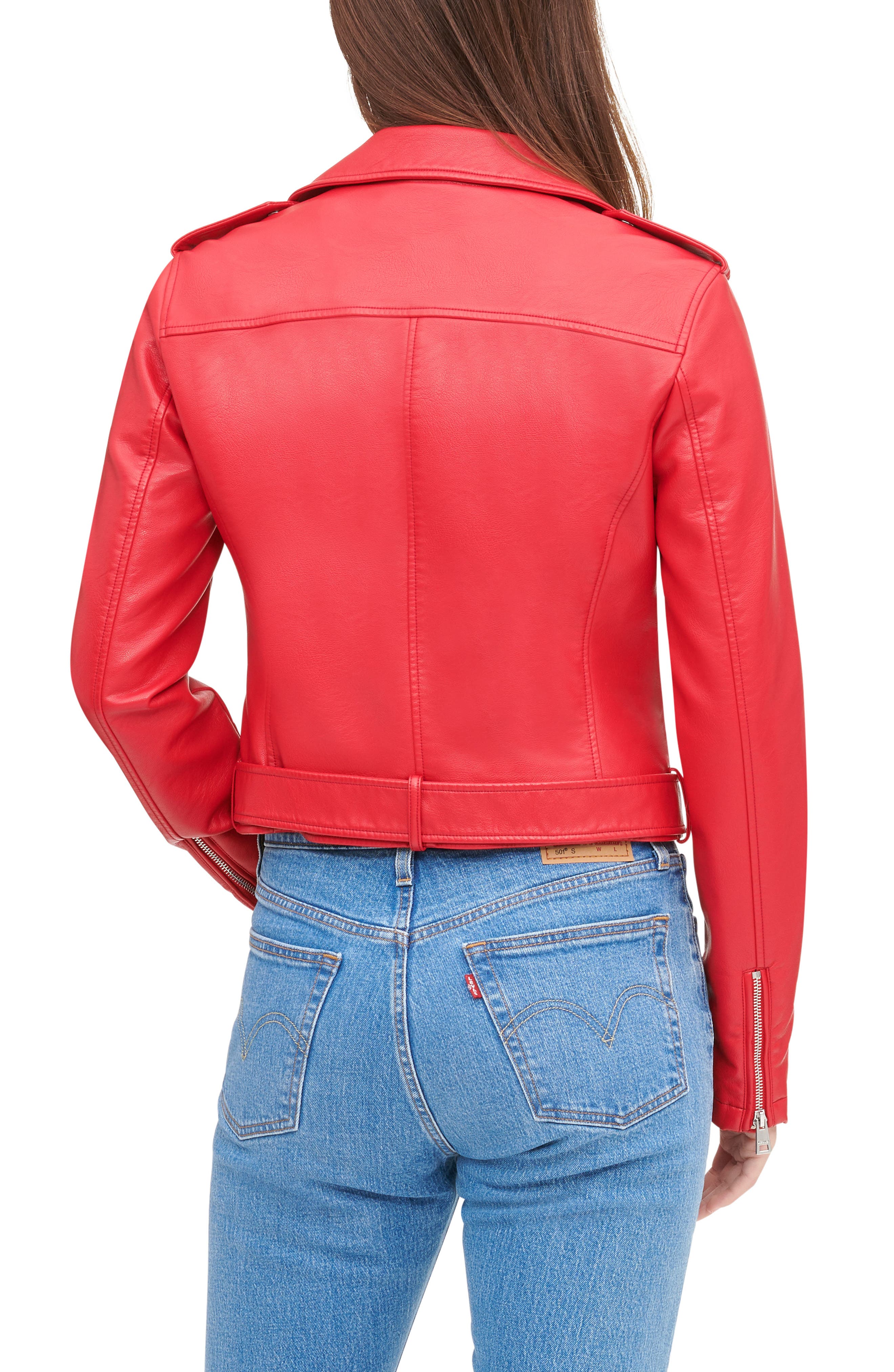 Levi S Faux Leather Fashion Belted Moto Jacket Nordstromrack