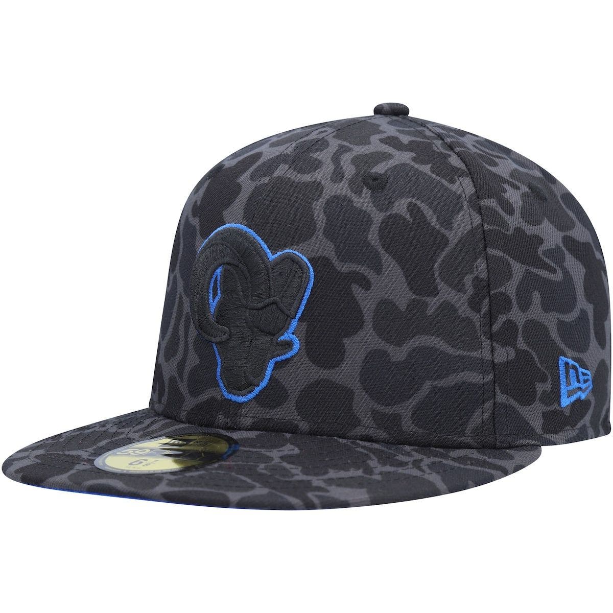 New Era Men's New Era Black Los Angeles Rams Amoeba Camo 59FIFTY Fitted ...