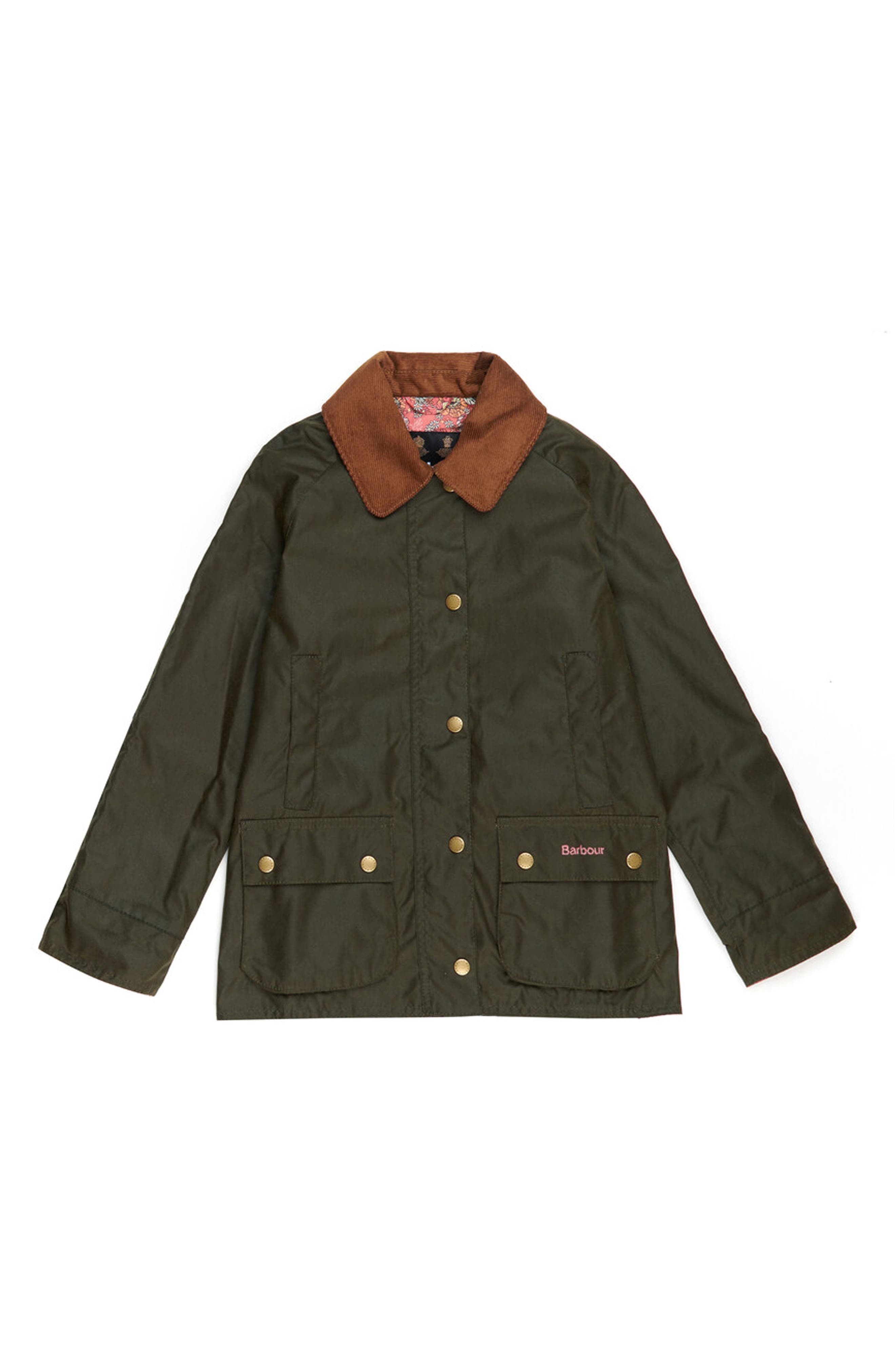 Barbour Kids' Acorn Waxed Cotton Jacket | Nordstrom