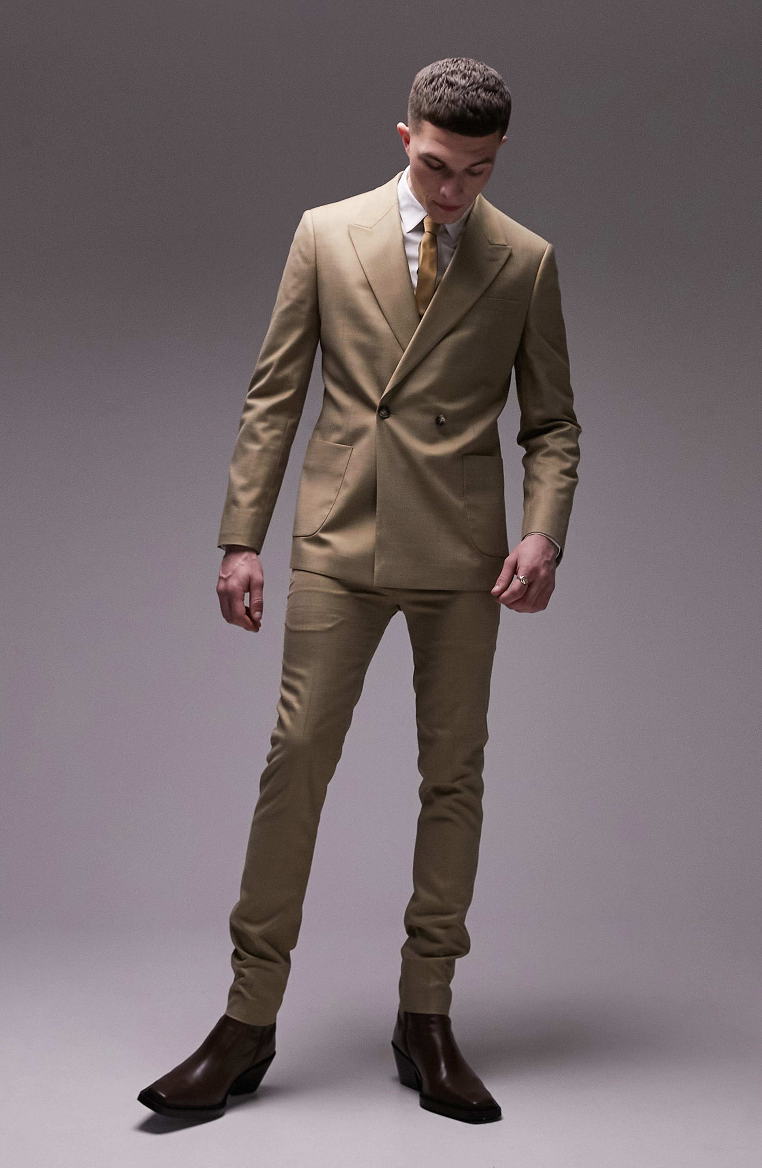 Topman Two-Button Double Breasted Suit Jacket | Nordstrom