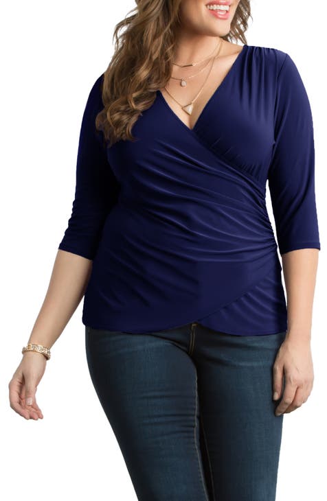 Blue Plus-Size Tops for Women | Nordstrom