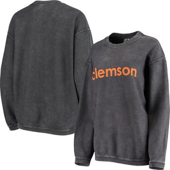 CHICKA-D Women's chicka-d Charcoal Clemson Tigers Corded Pullover ...