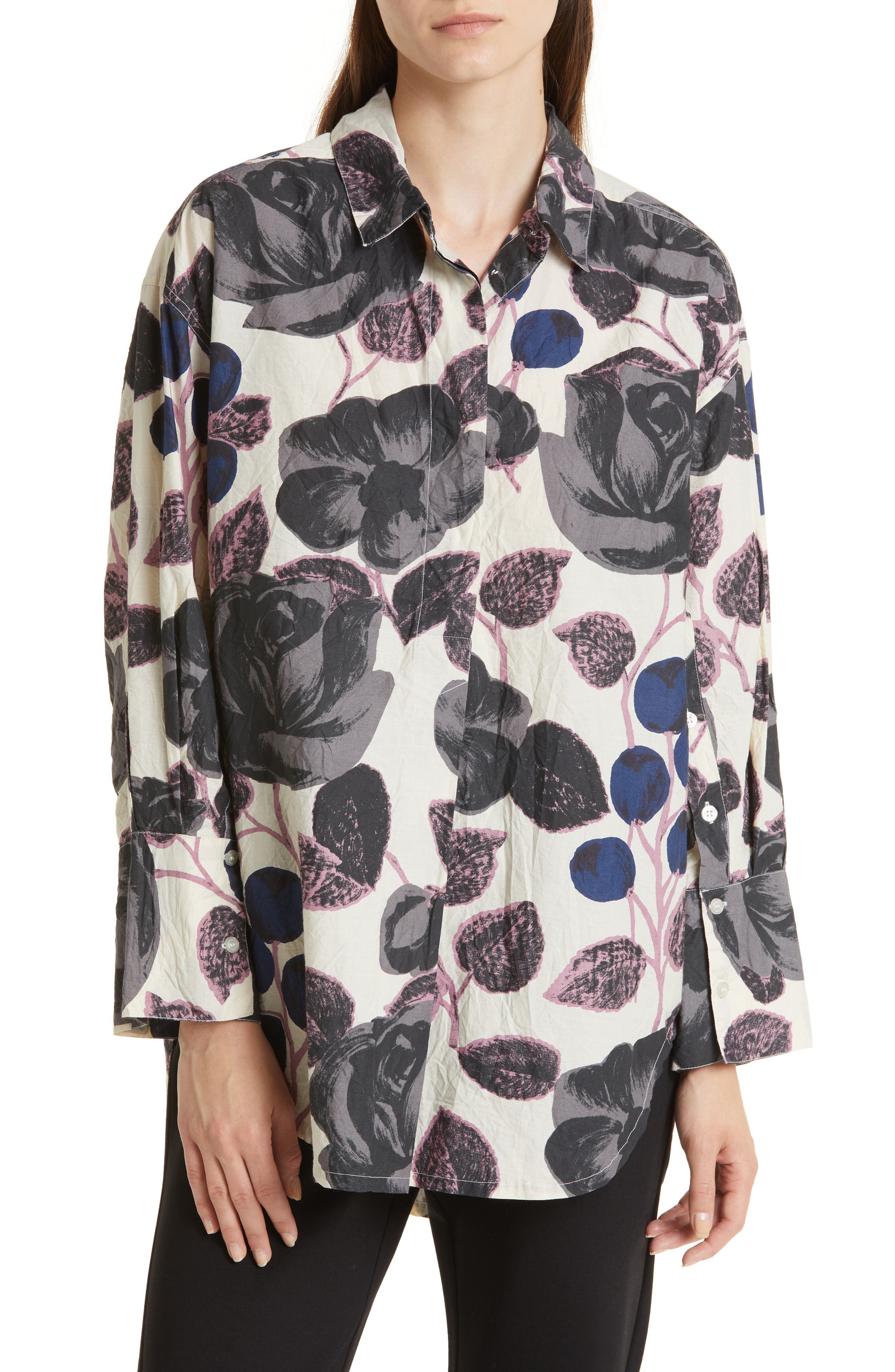 Masai Copenhagen Gila Cotton Button-Up Tunic | Nordstrom