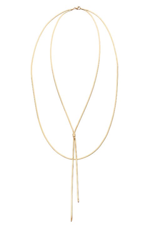 14k Gold Lariat Necklaces | Nordstrom