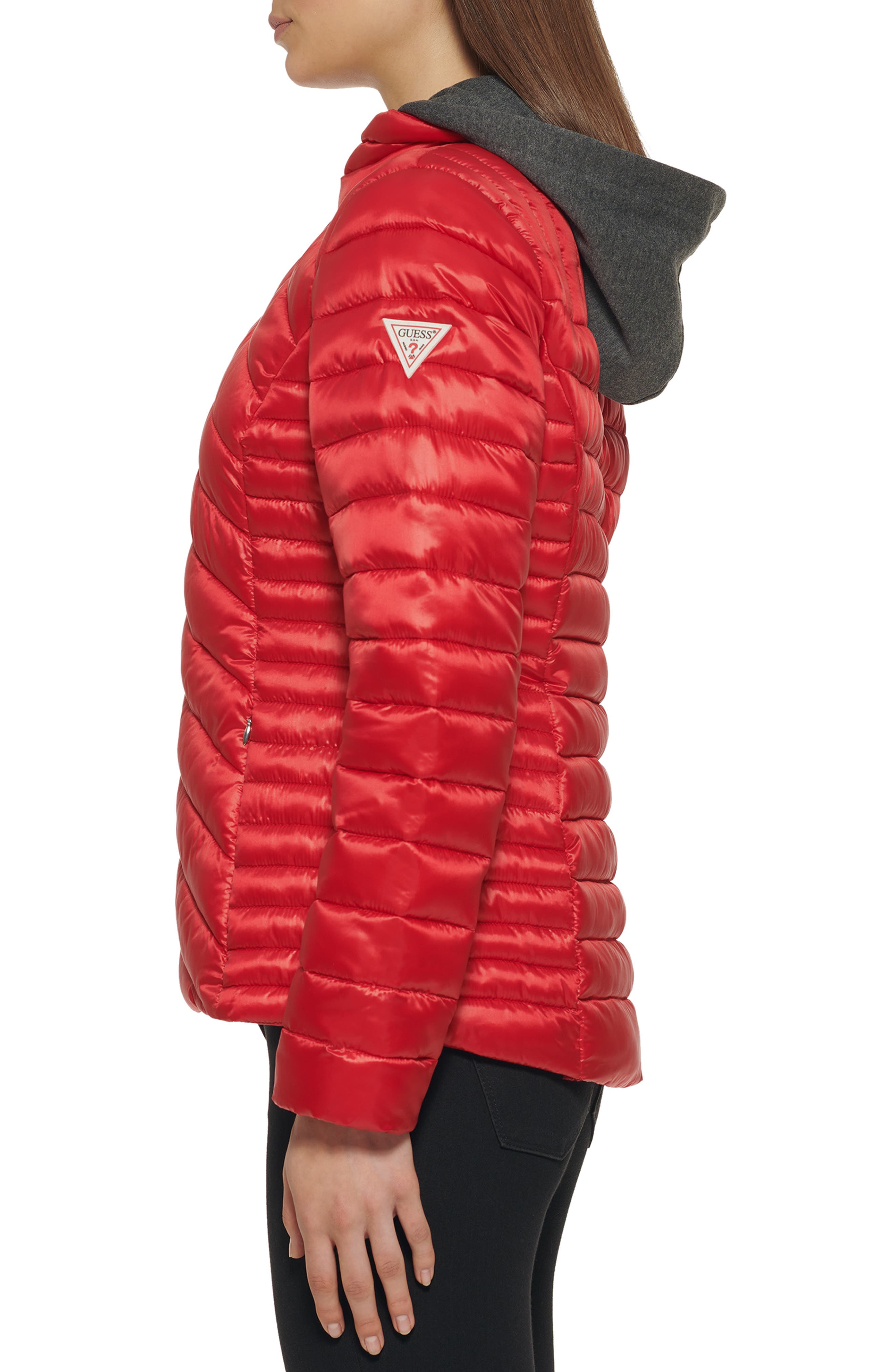 GUESS Packable Water Resistant Puffer Jacket | Nordstromrack