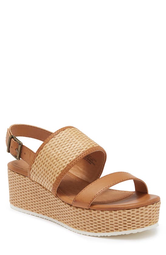 B O C By Born Aisley Espadrille Platform Wedge Sandal In Tan Raffia Combo Modesens