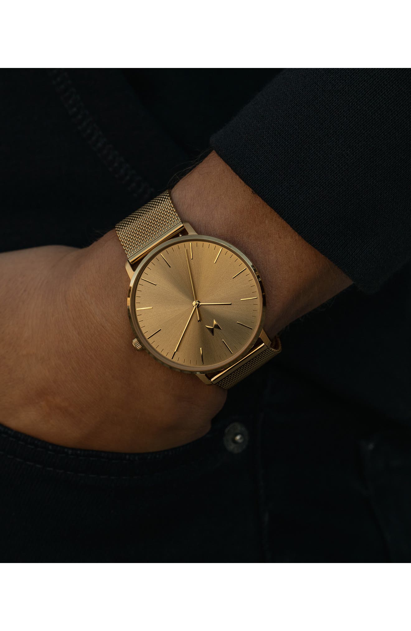 MVMT Legacy Slim Mesh Strap Watch, 42mm | Nordstrom