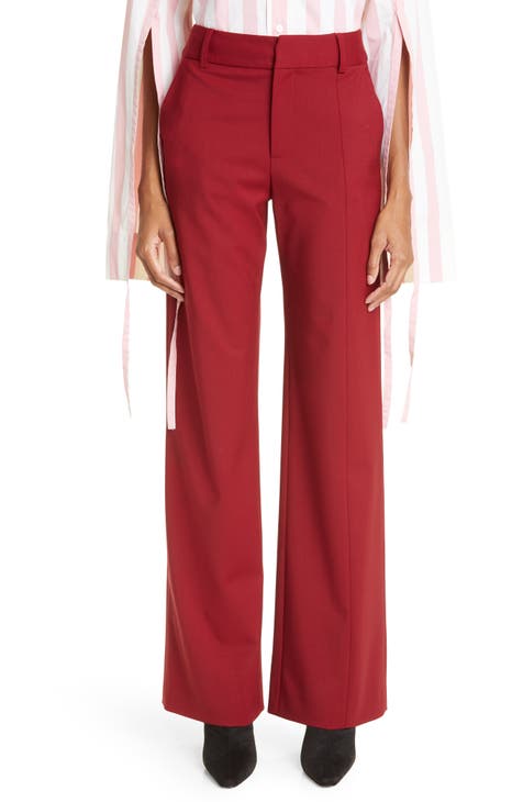 Women's Red Wide-Leg Pants | Nordstrom