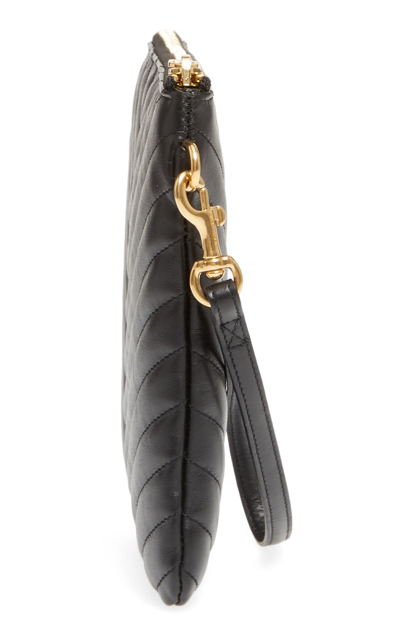 Saint Laurent 'Small Monogram' Print Leather Wristlet | Nordstrom