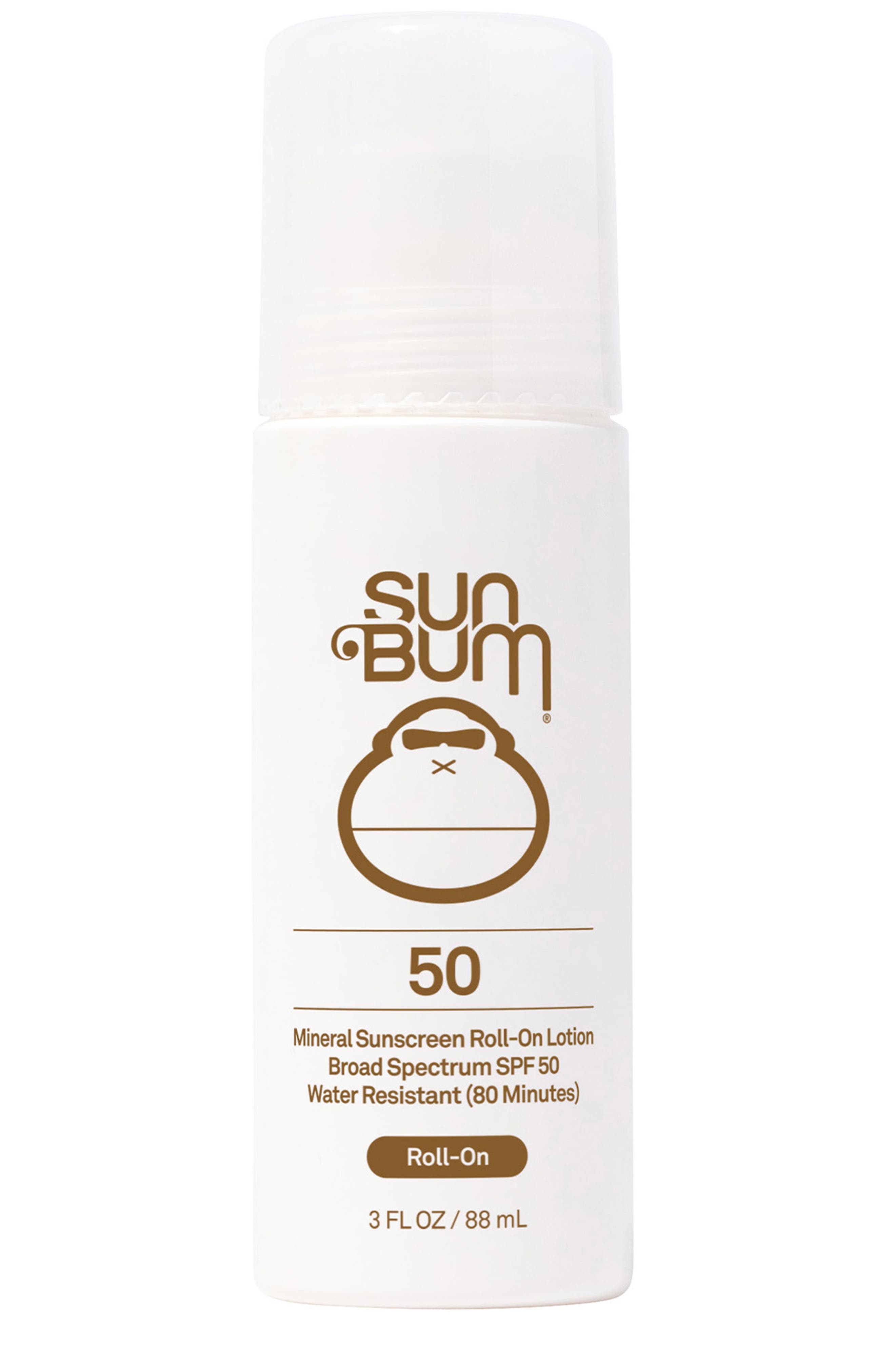 Sun Bum Mineral Roller Ball Broad Spectrum SPF 50 Sunscreen Lotion ...