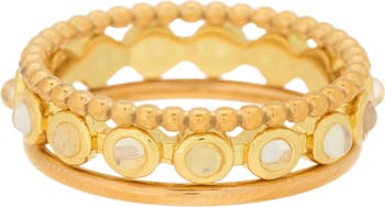 Adornia Set of 3 Opalite Band Rings | Nordstromrack