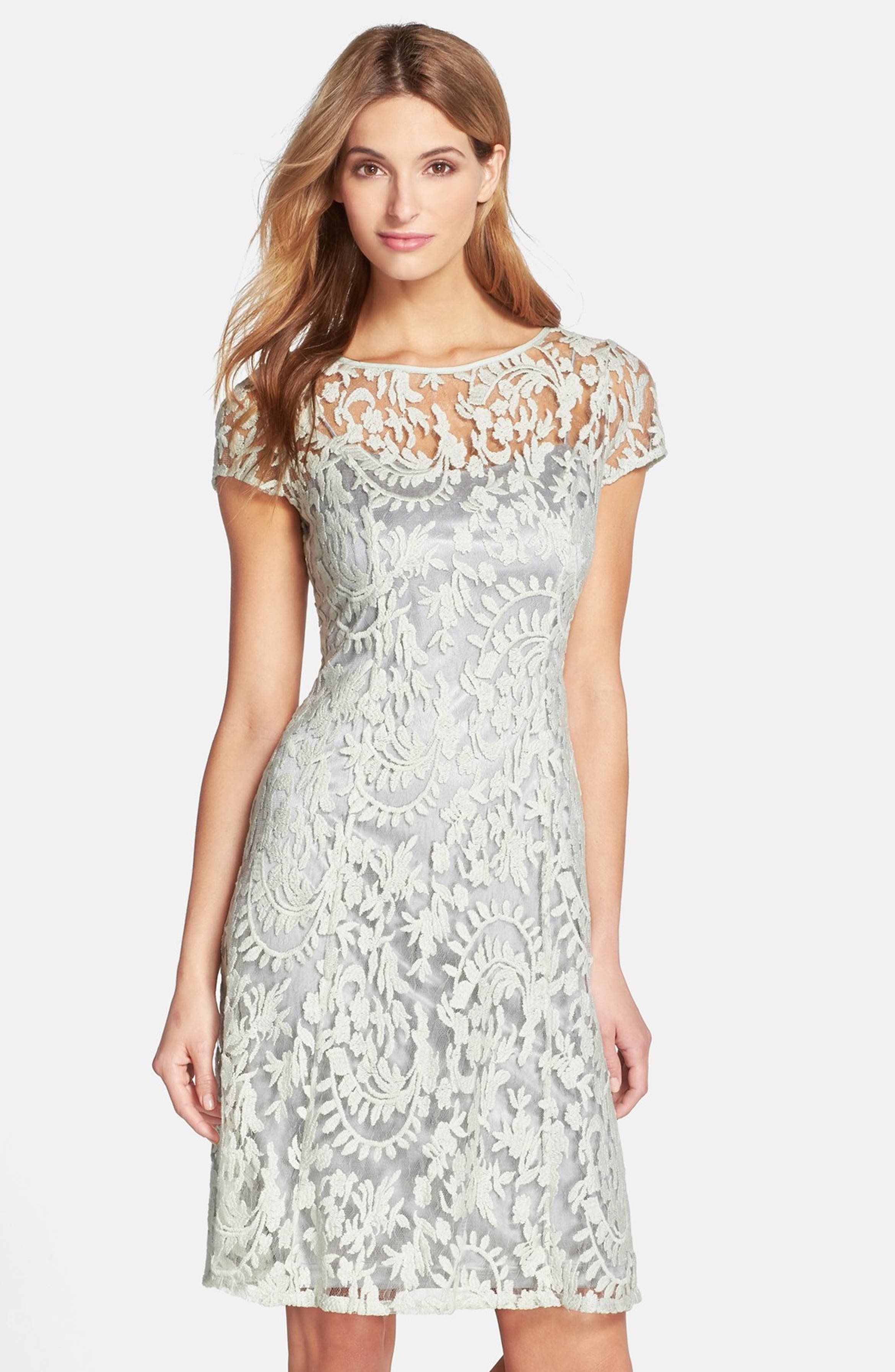 Adrianna Papell Lace Fit And Flare Dress Nordstrom