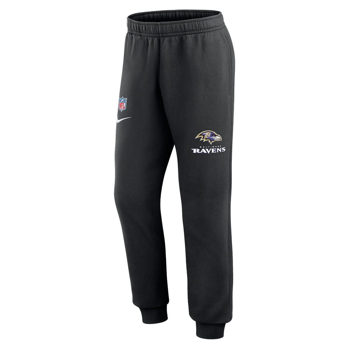 Nike Men's Nike Black Baltimore Ravens 2023 Sideline Club Jogger Pants ...