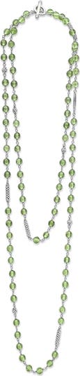 LAGOS Caviar Icon Peridot Bead Layered Toggle Necklace | Nordstrom