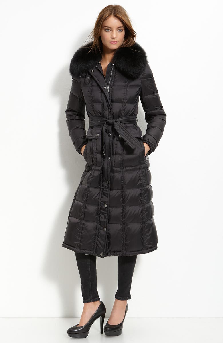 Burberry Brit Belted Down Coat | Nordstrom Burberry Brit Belted Down Coat | Nordstrom