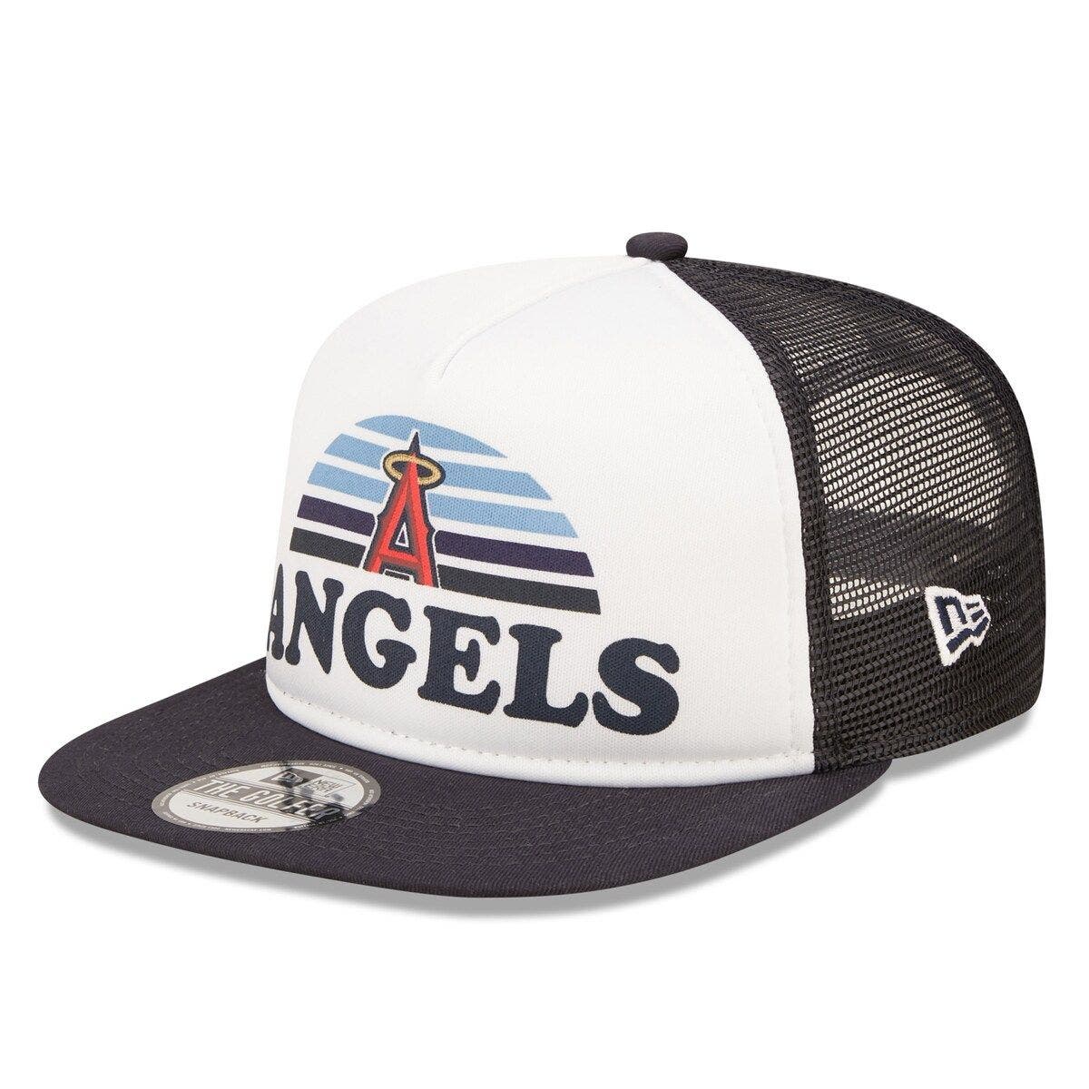 New Era Men's New Era White/Navy Los Angeles Angels Gradient Golfer ...