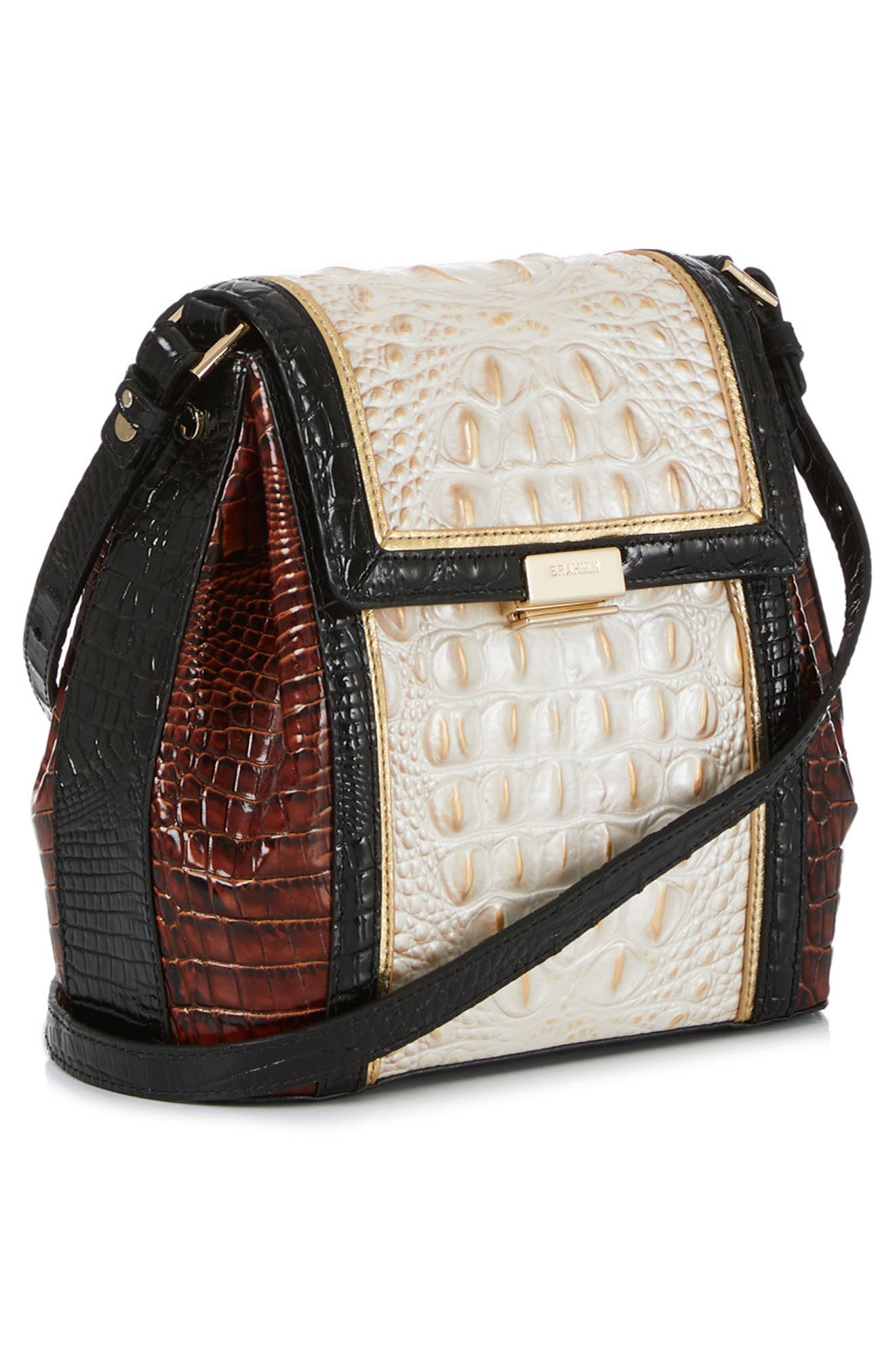 Brahmin Margo Snake Embossed Leather Crossbody Bag | Nordstrom