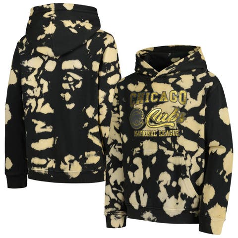 Youth Black Chicago Cubs Heart of Gold Pullover Hoodie