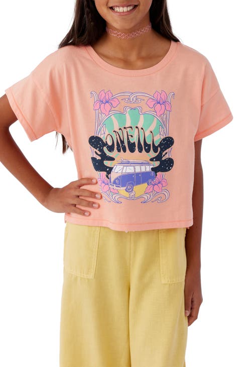 Kids' Cosmic Cruiser Cotton Graphic Crop Tee (Little Kid & Big Kid)