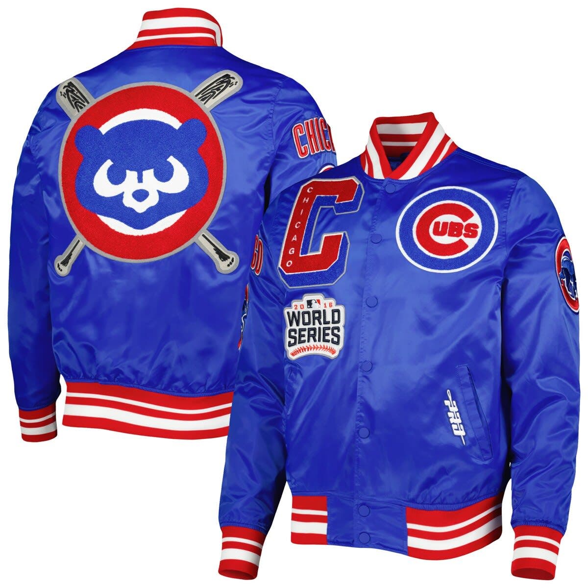 PRO STANDARD Men's Pro Standard Royal Chicago Cubs Mash Up Satin Full ...