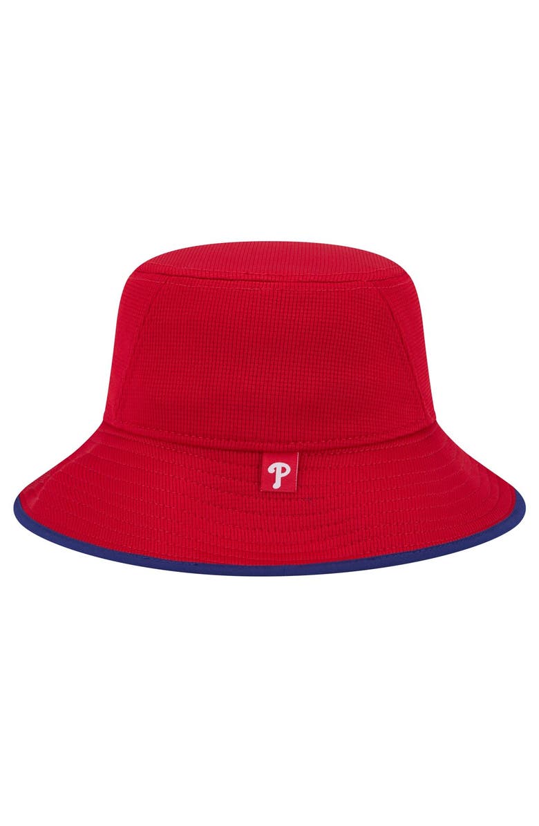 New Era Men's New Era Red Philadelphia Phillies Game Day Bucket Hat ...