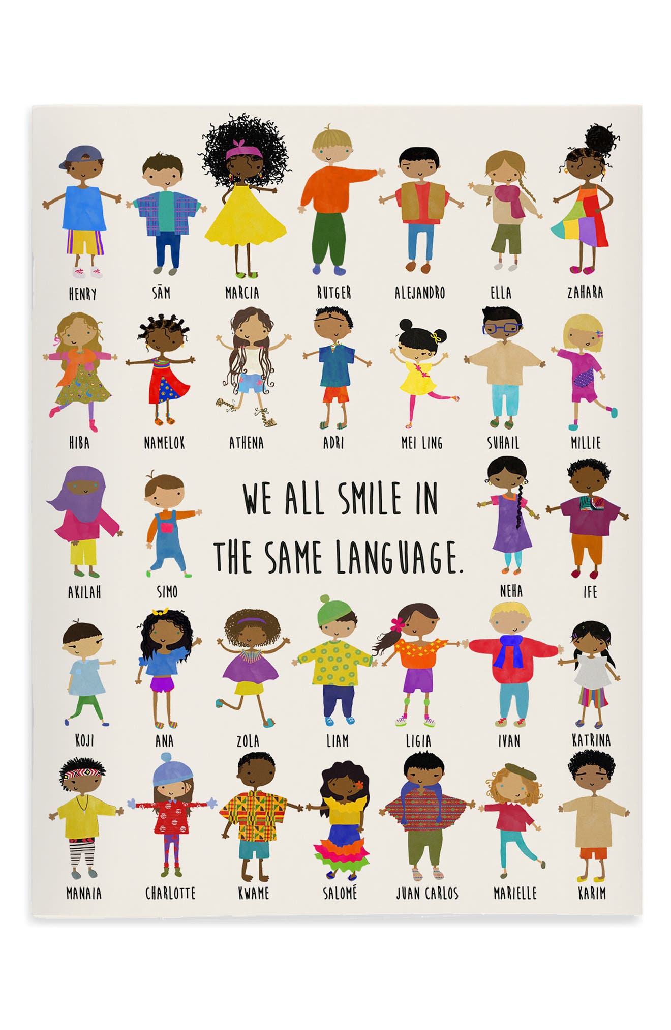 Worldwide Buddies 'We All Smile In The Same Language' Notebook | Nordstrom
