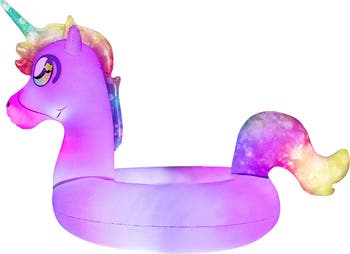POOLCANDY Large LED Unicorn Tube Pool Float | Nordstromrack