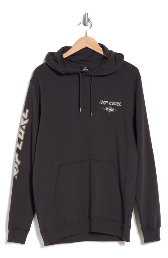 Rip Curl Fade Out Logo Hoodie In Washed Black | ModeSens