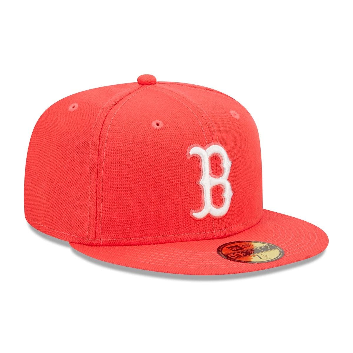 New Era Men's New Era Red Boston Red Sox Lava Highlighter Logo 59FIFTY ...