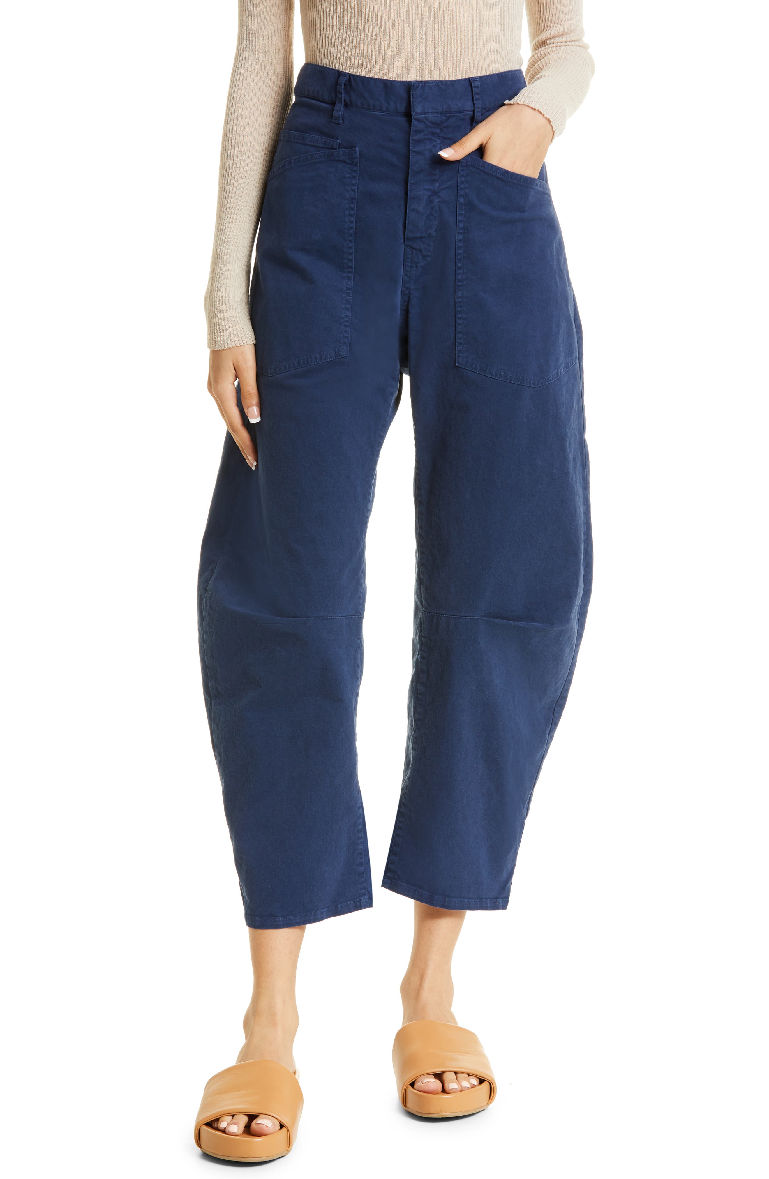 Nili Lotan Shon Stretch Cotton Pants | Nordstrom