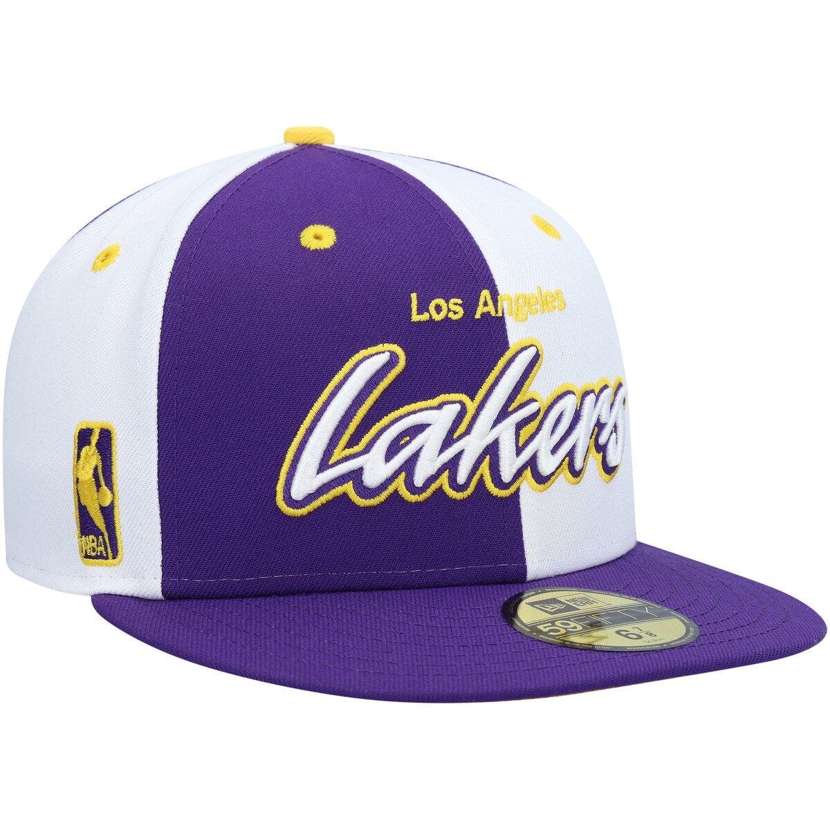 New Era Men's New Era Purple/White Los Angeles Lakers Script Pinwheel ...