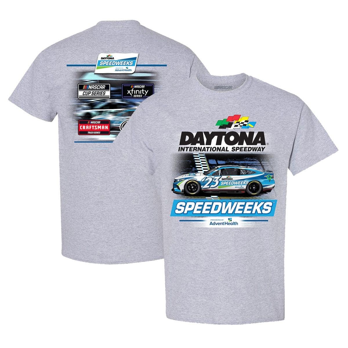 CHECKERED FLAG Men's Checkered Flag Gray Daytona International Speedway ...