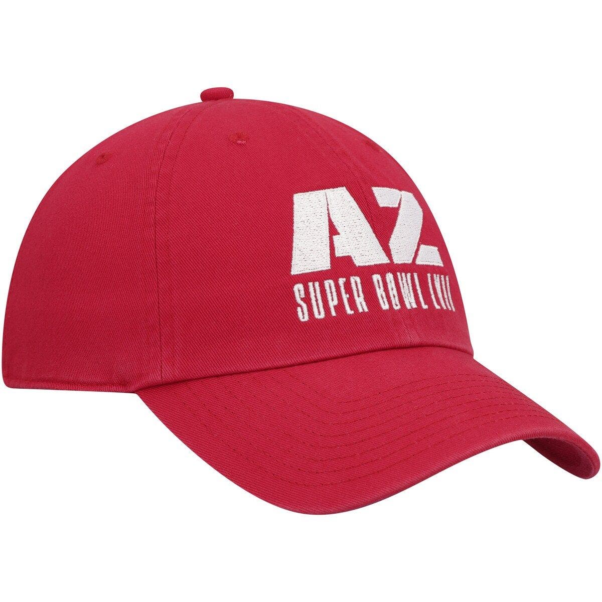'47 Men's '47 Red Super Bowl LVII Script Clean Up Adjustable Hat ...