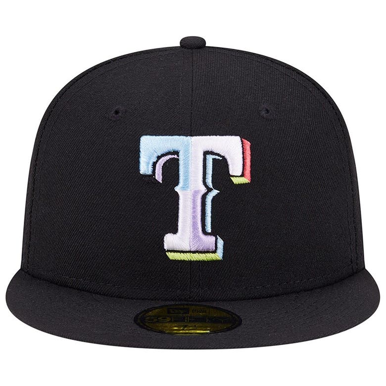 New Era Black Texas Rangers Multi-color Pack 59fifty Fitted Hat | ModeSens